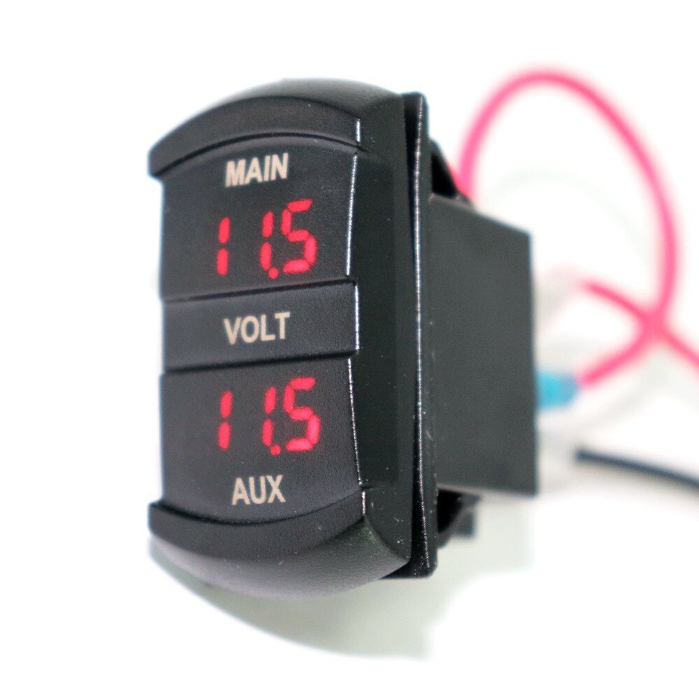 Switch Style Double Dash Panel Voltmeter With Led ... – Grandado
