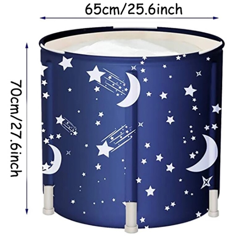 Folding Tub Bath Barrel Adult Tub Bath Thicker Pla... – Grandado