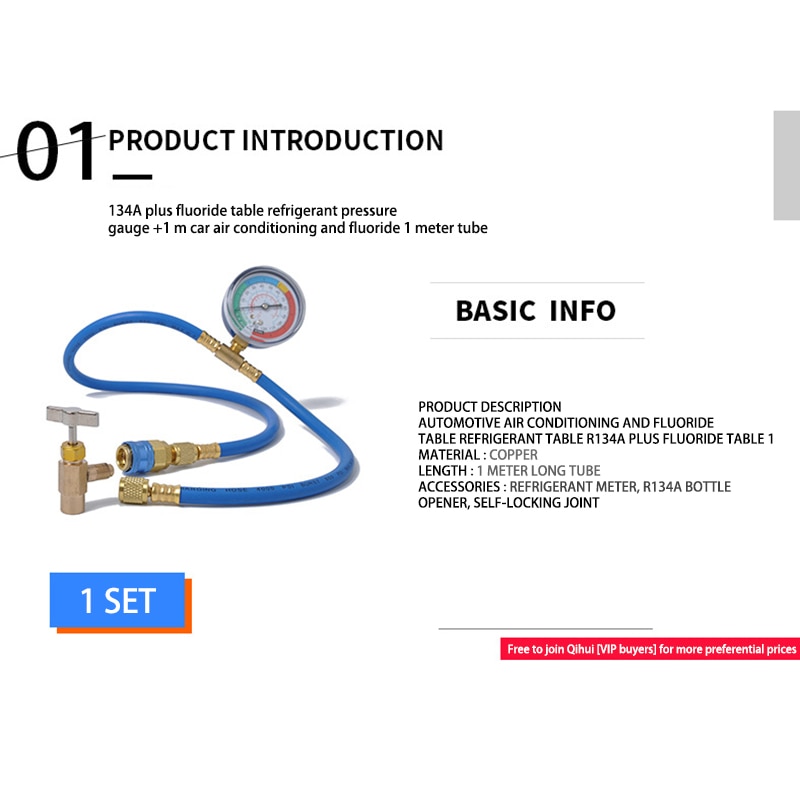 Bil klimaanlæg reparationsværktøj r134a klimaanlæ... – Grandado