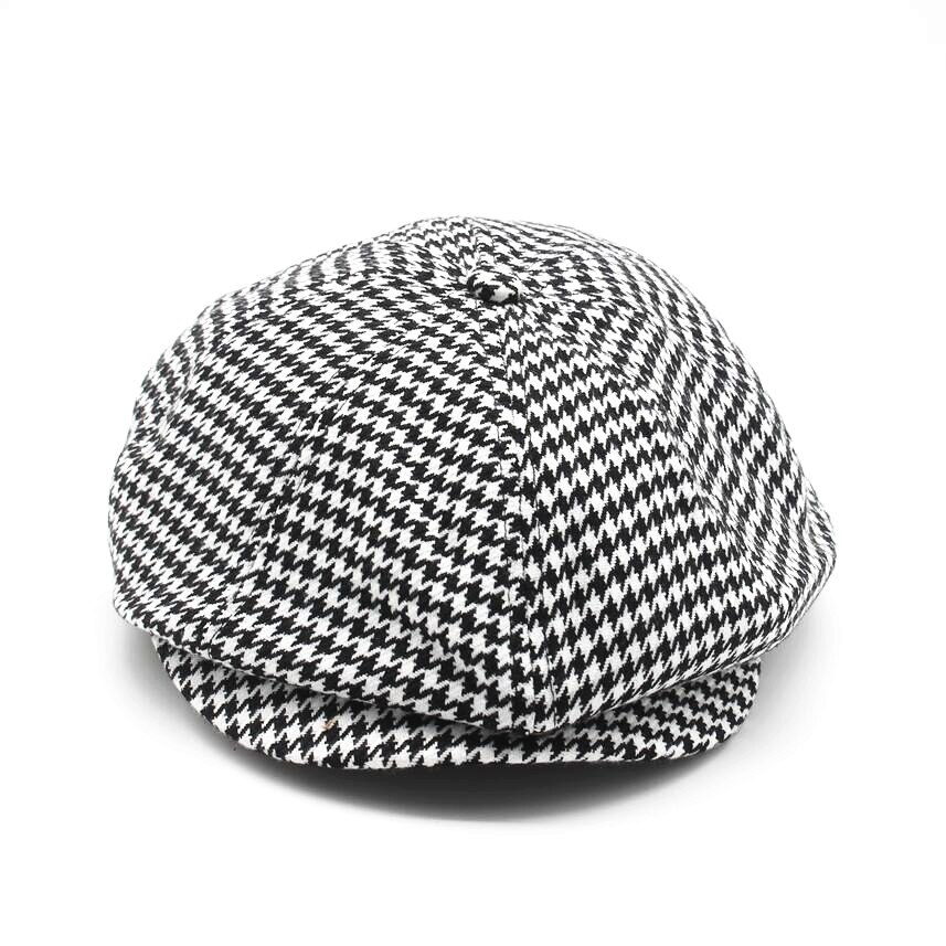 Women Black White Checked Hat Adults Cool Summer B... – Vicedeal