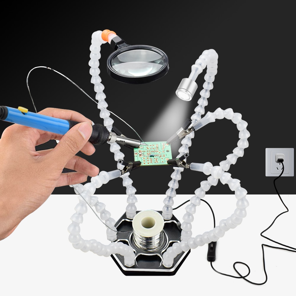 Toolour Helping Hands Third Arm Soldering Work Sta... – Vicedeal
