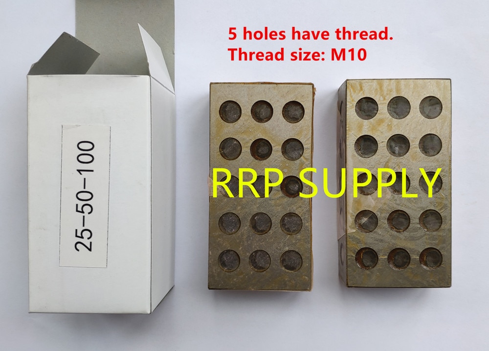 23 holes Precision 25-50-100mm Blocks, 1pair=2pcs,... – Vicedeal