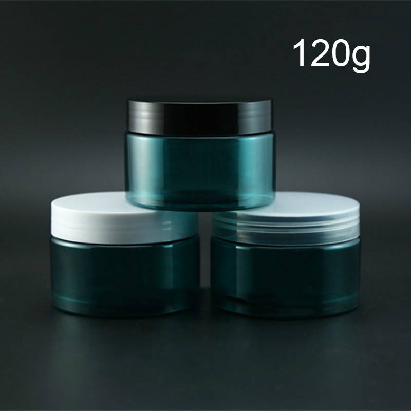 120g Plastic Green Jar Refillable Cosmetic Skin Ca... – Grandado