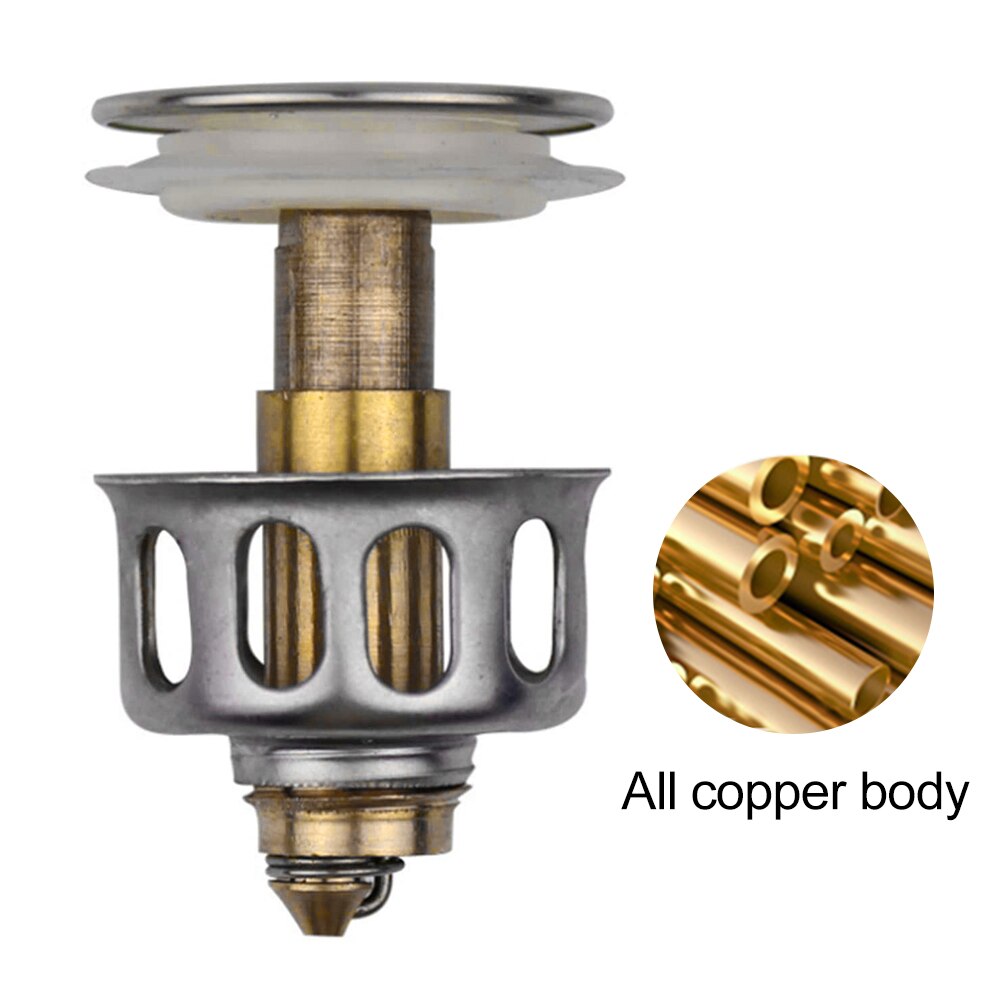 2 in 1 Push-Type Sink Drain Stopper Bounce Core Ba... – Vicedeal