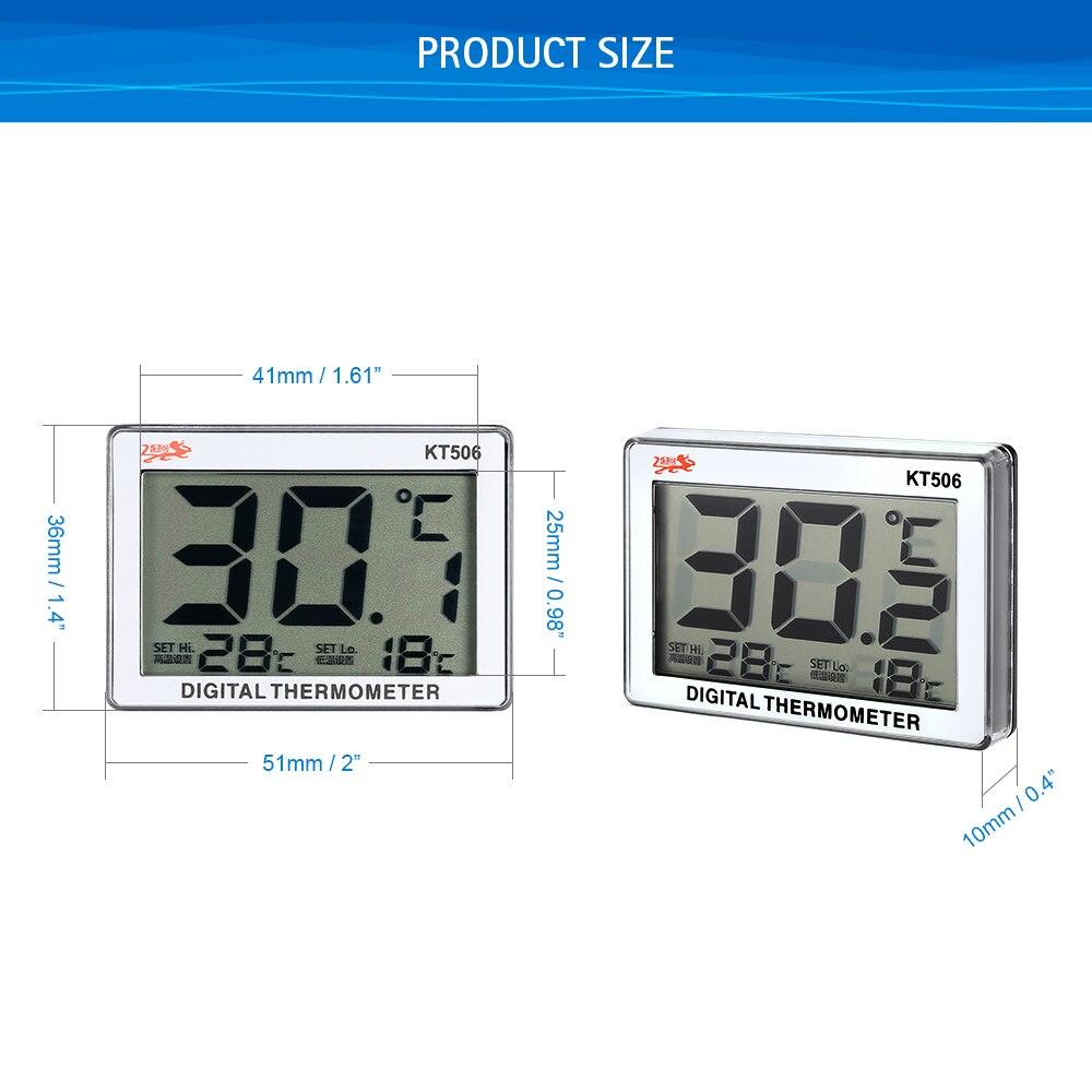 Mini LCD Digital Alarm Thermometer Fish Tank Aquar... – Grandado