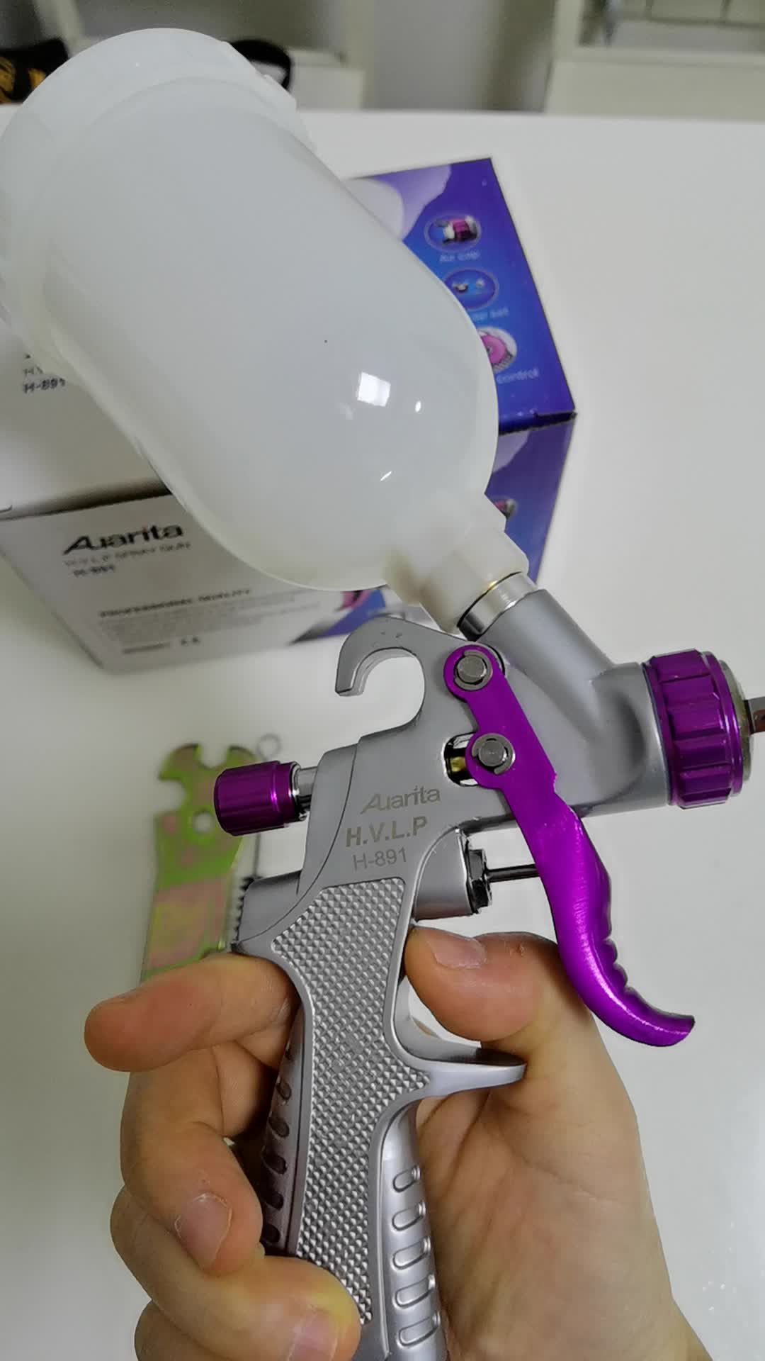 Auarita H-891 Sri Pro 0.8mm HVLP Paint Spray Gun M... – Grandado