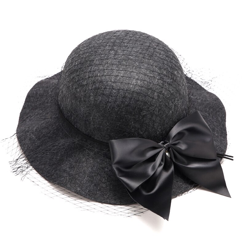 Europe England Korean Fall Winter Women's Fedo... – Grandado