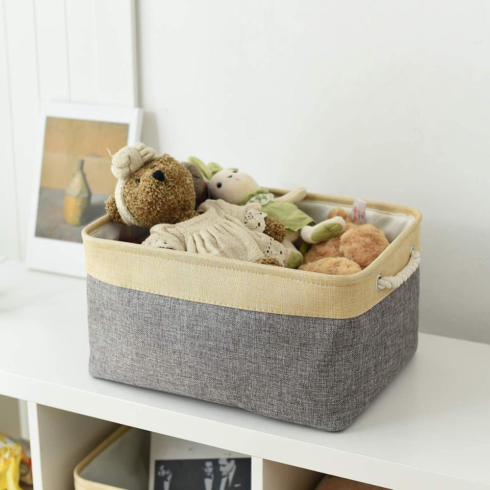 folding Large Storage Baskets linen Fabric storage... – Grandado
