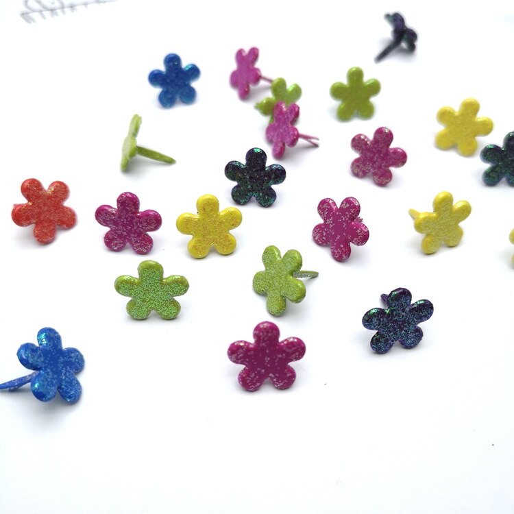 100pcs 13mm Glittering little flowers card making ... – Grandado