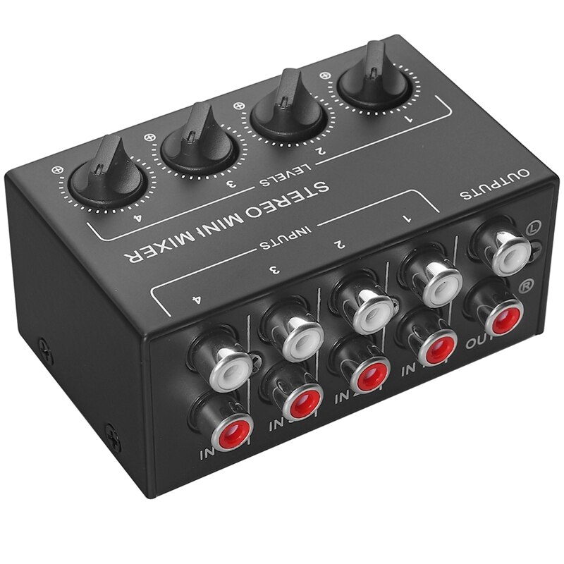 -CX400 Stereo Audio Mixer 4-Channel RCA Input To 1... – Grandado