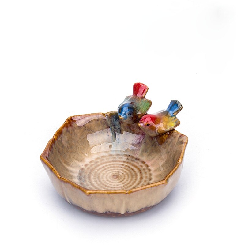 Ceramic Bird Bowls Table Ornaments Decorative Bird... – Grandado