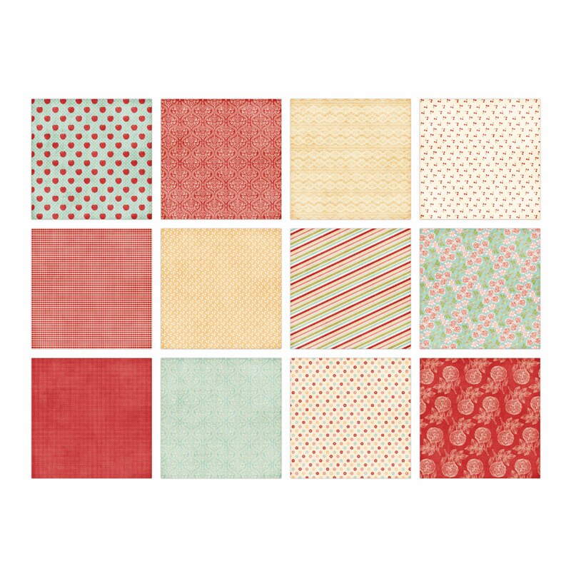 KSCRAFT 12 Sheets Cherry Ripe Scrapbooking Pads Pa... – Vicedeal