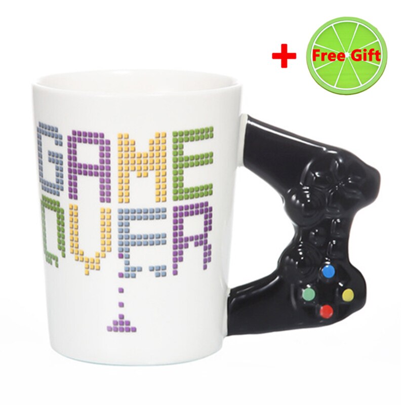 380mL Game Over Coffee Mug 3D Game Controller Hand... – Vicedeal
