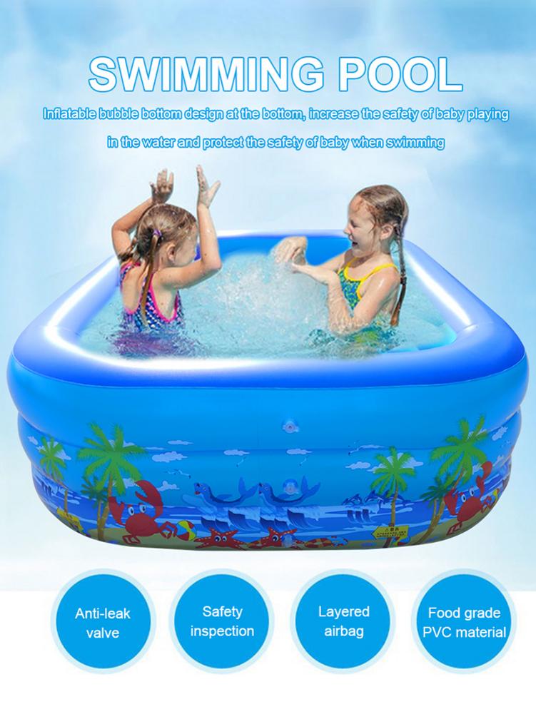 Indoor Inflatable Swimming Pool Ocean Printed Patt... – Grandado