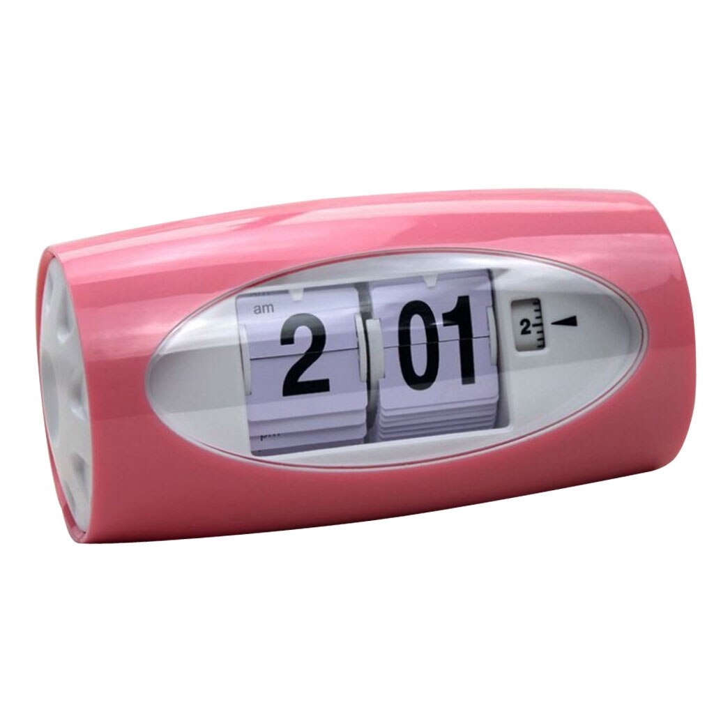 Modern Style Auto Flip Desk Clock Vintage Table Al... – Vicedeal