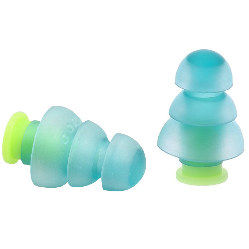 vertvie 1 Pair blue and green Silicone Earplugs No... – Vicedeal