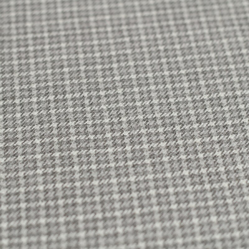 Pearlsilk Japanese Houndstooth Plaid Wollen Wool F... – Grandado