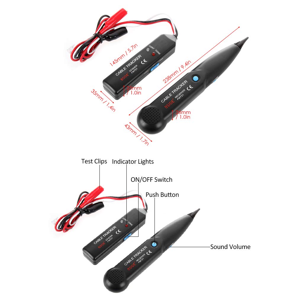 Cable Tracker RJ11 Wire Tracer Ethernet Tracker Te... – Grandado