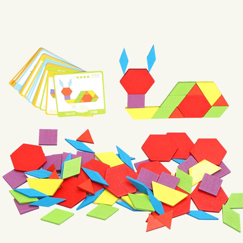 IQ EQ Pattern Puzzle Box toysJigsaw Shapes Dissect... – Grandado