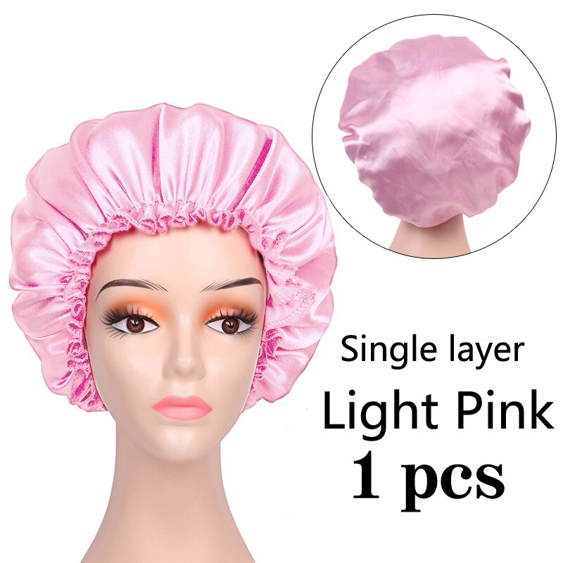 Plussign Soft Satin Bonnet Single Double Layer Adj... – Vicedeal