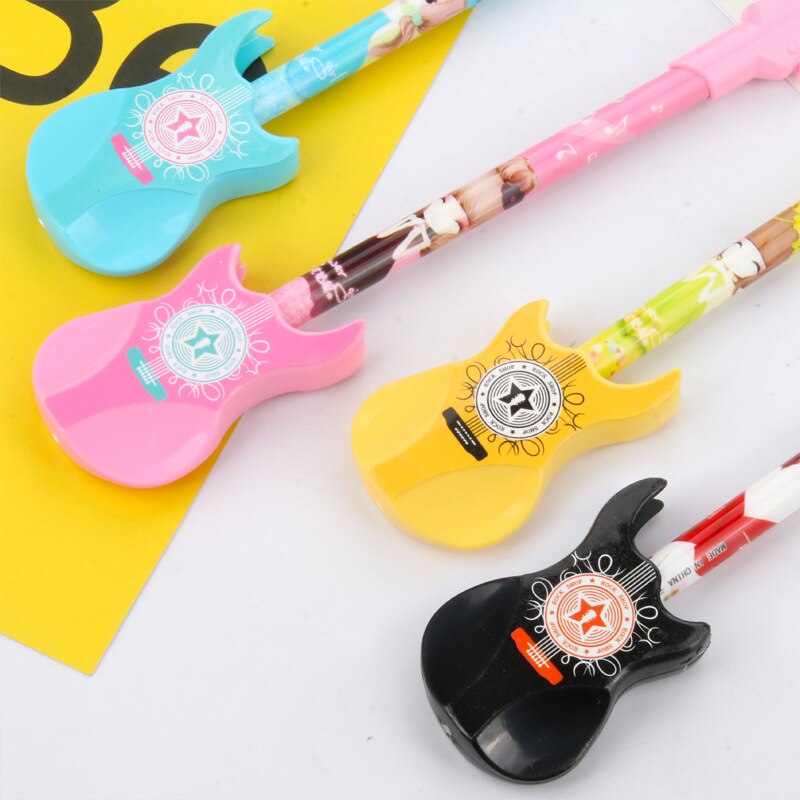 1 PC Guitar Gel Pen 0.38mm Black Korean Stationery... – Vicedeal