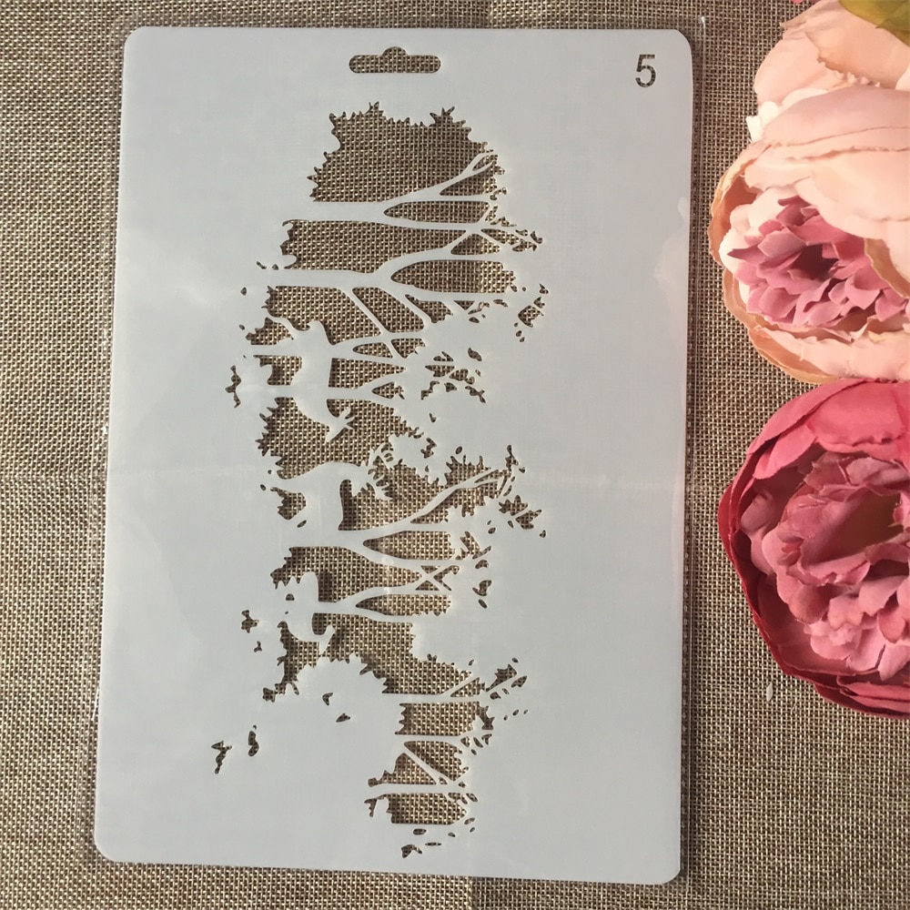 1 Pcs A4 Boom Bos Vrolijk Kerstfeest DIY Craft Gel... – Vicedeal