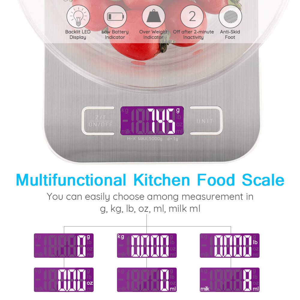 USB Electronic Kitchen Scale Digital Food Scale St... – Vicedeal