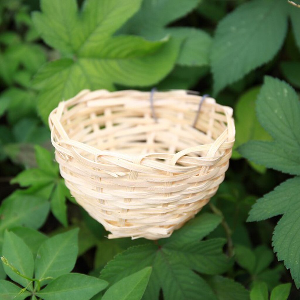Country Style Bamboo Bird Nest, Handmade Bird Nest... – Grandado