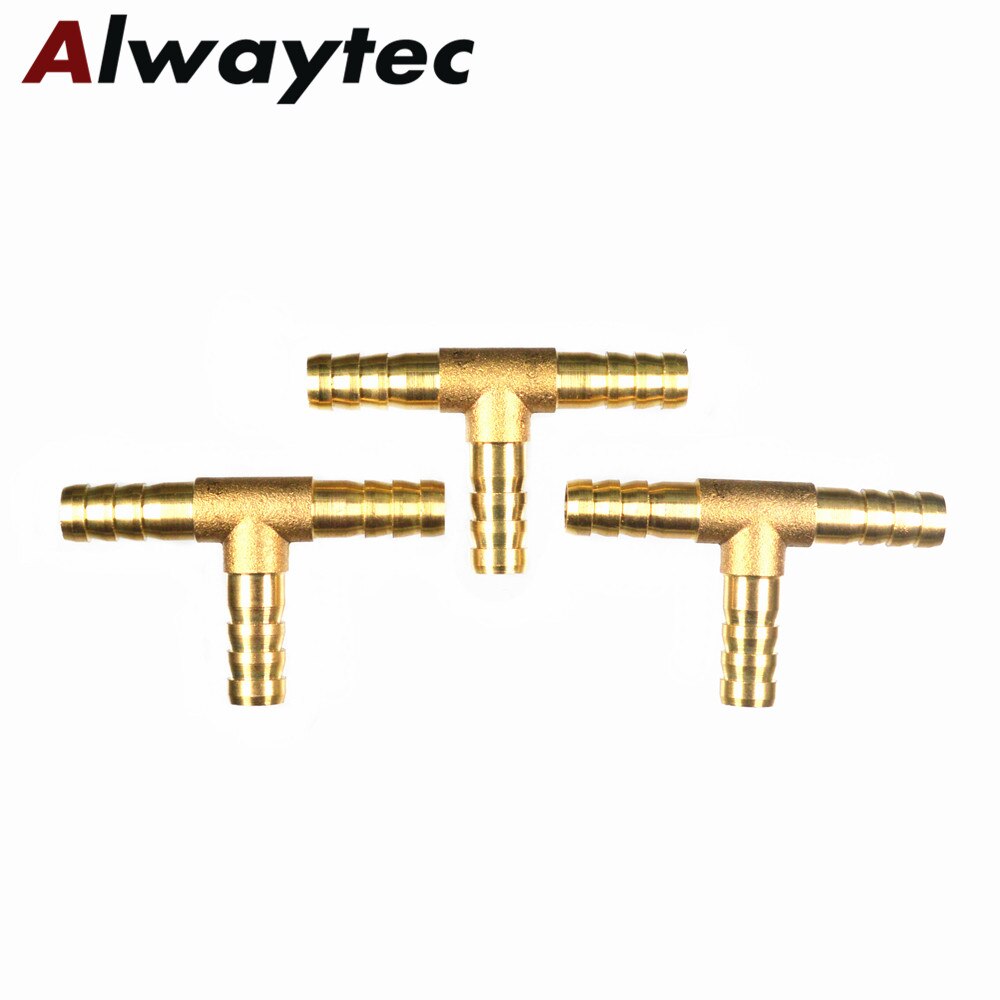 T-Shape Brass Barb Hose Fitting Tee12/14/16/19mm 3... – Vicedeal