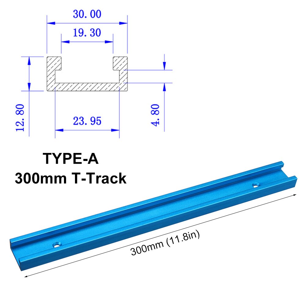 30-60Cm Aluminium T-Track T-Slot Mijter Track Jig ... – Vicedeal