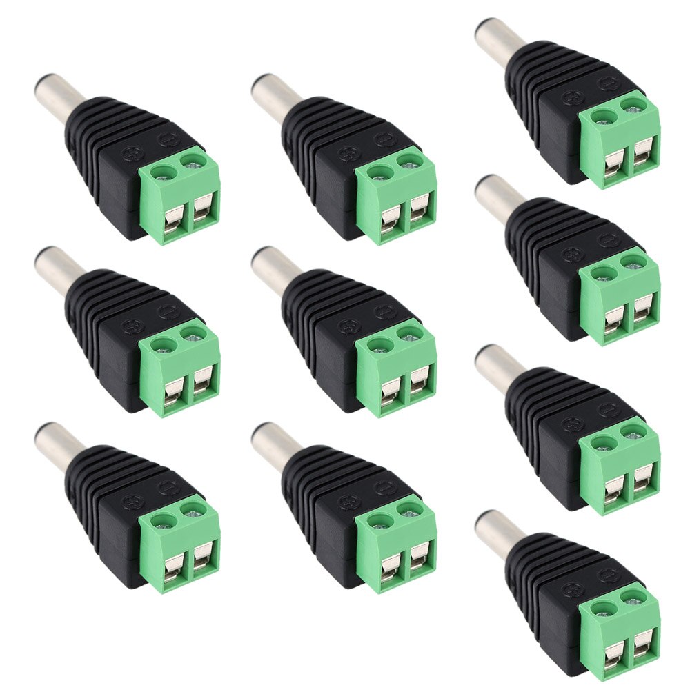 10Pcs 5.5mm x 2.1mm DC Male CCTV DC Power Plug Jac... – Vicedeal