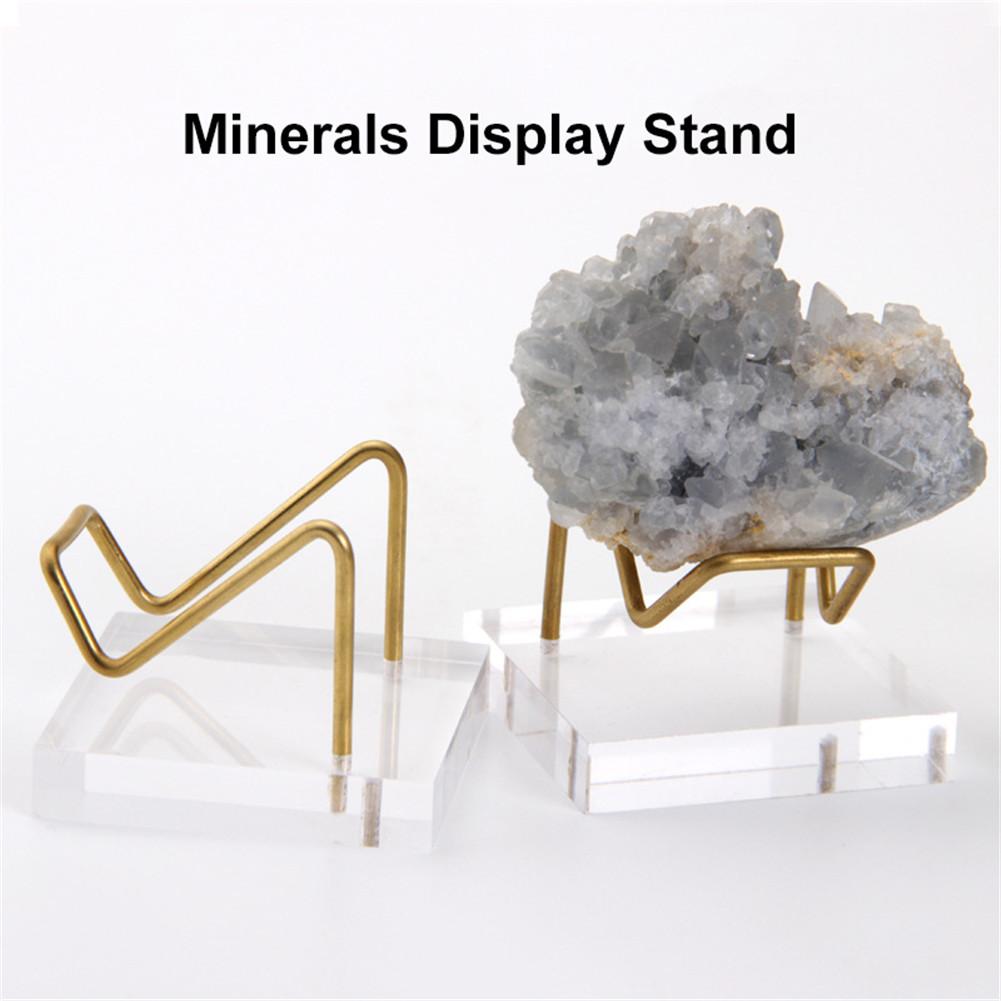 Metal Arm Mineral Display Stand Holder With Acryli... – Grandado