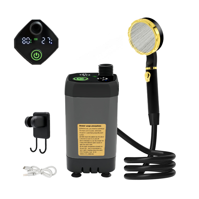 Camping Shower Pump RV Outdoor Shower Kit Camp Sho... – Grandado