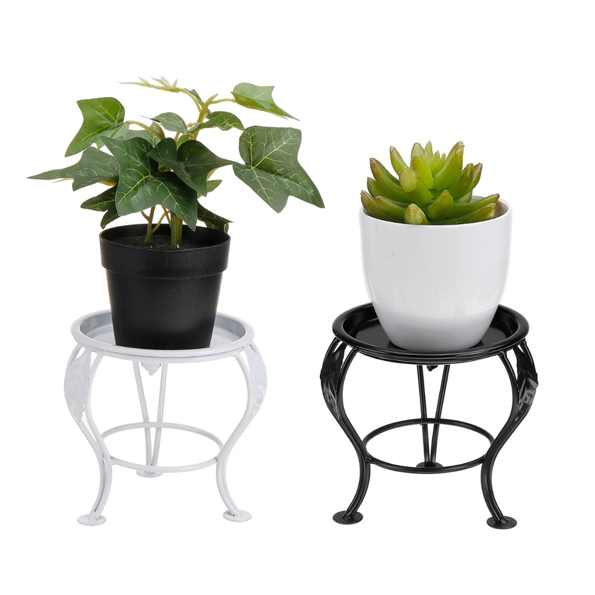 Iron Pot Rack for Flower Pots Basion Display Shelf... – Grandado