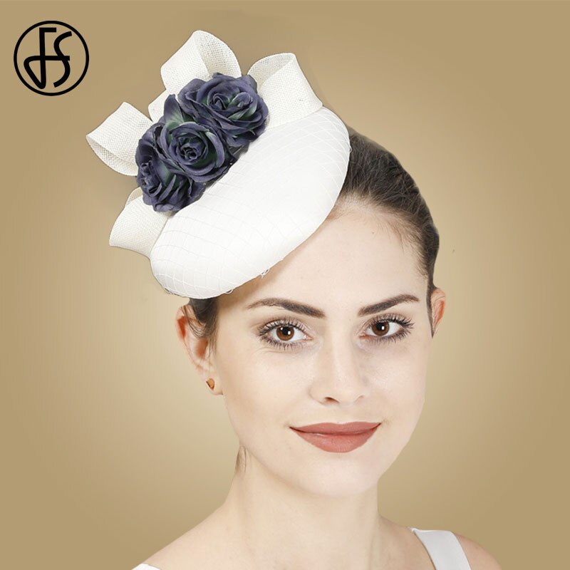FS White Pillbox Hat Base Women Fascinator Hair He... – Vicedeal