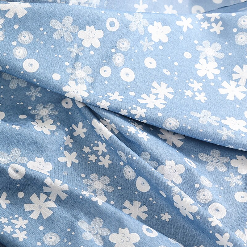 Thin and soft blue Series Polyester cotton fabric ... – Vicedeal