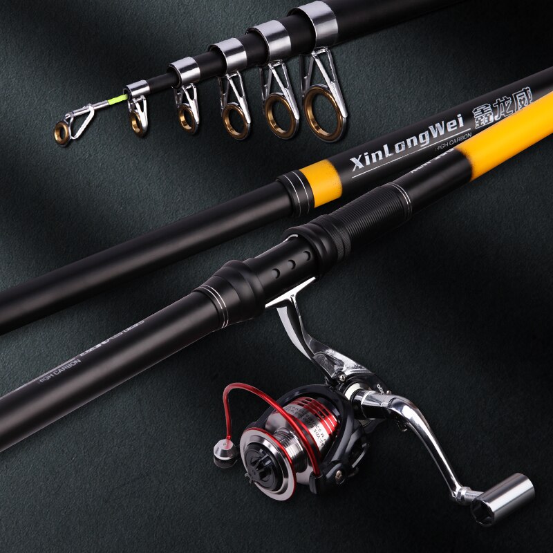 Telescopic Lure Fishing Rod Super Hard FRP Carbon ... – Grandado
