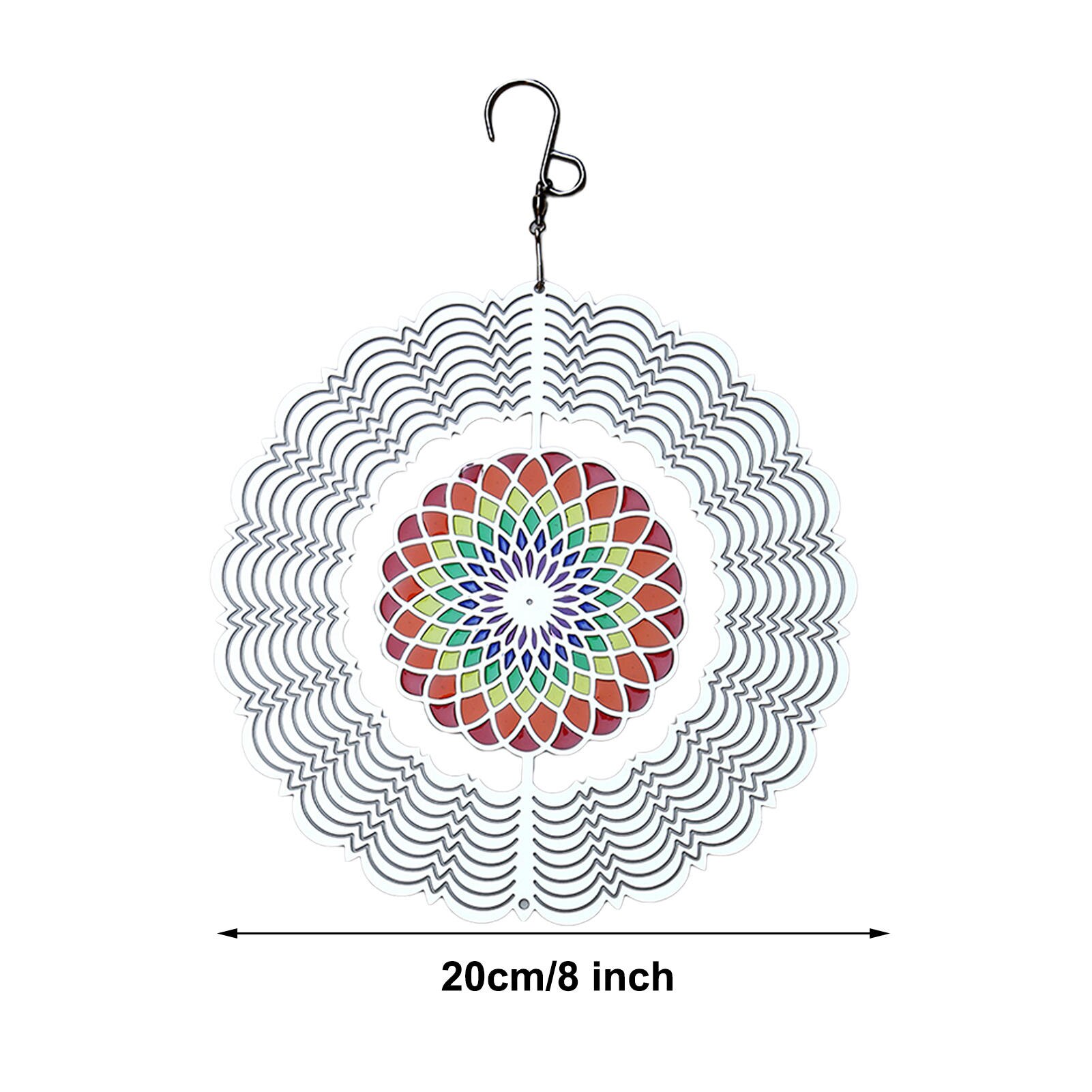 Wind Spinner Hanging Stainless Steel Metal Sheet 3... – Vicedeal
