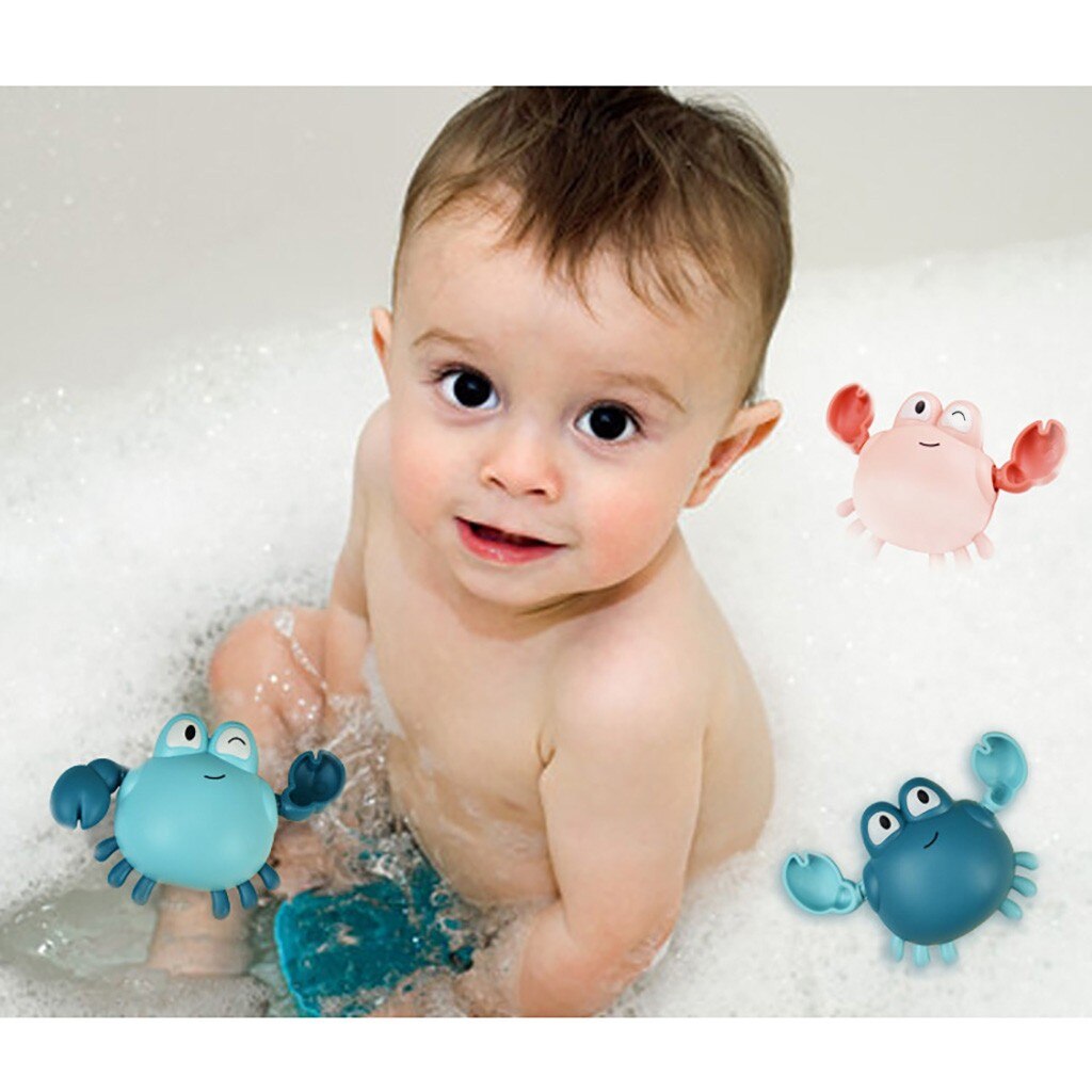 Baby Bath Cartoon Crab Clockwork Brake Animal Bath... – Grandado