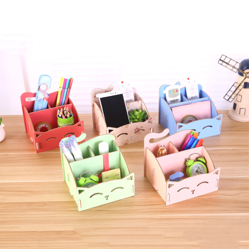 DIY Desktop Printing Wood Cosmetic Storage Box For... – Grandado
