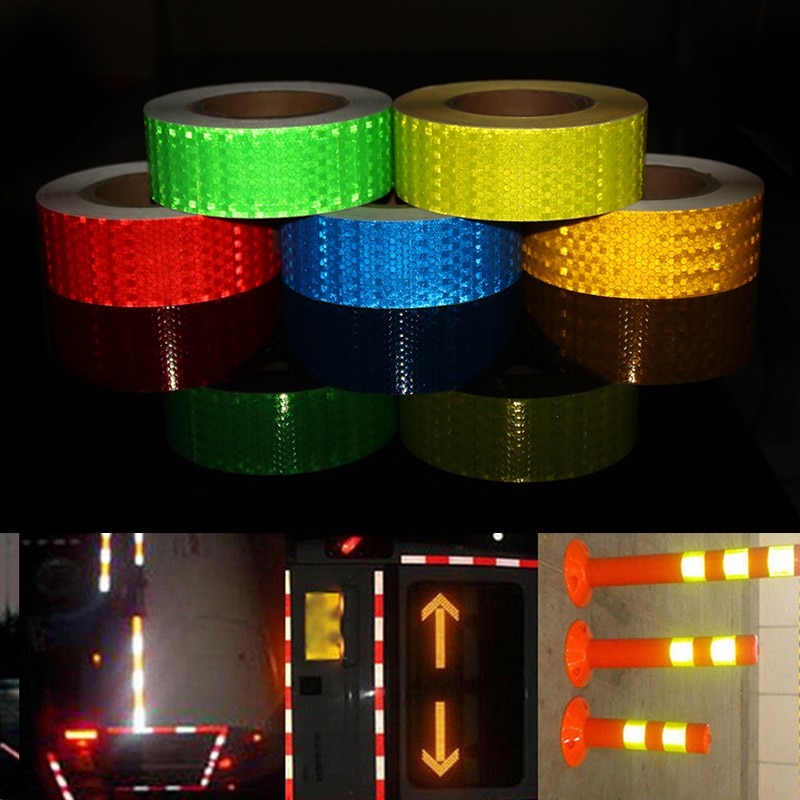 5CM*45M Self-Adhesive PVC Reflective Flashing Warn... – Grandado