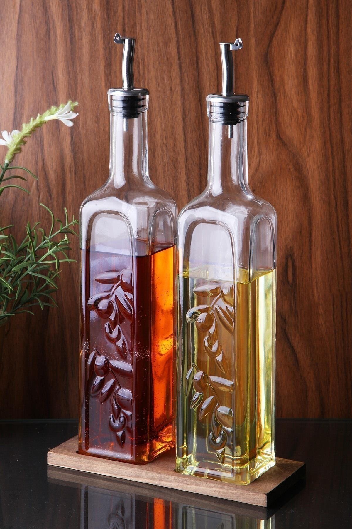 Pasabahce Glas Olie Azijn Fles 2 Delige Set-Prakti... – Grandado