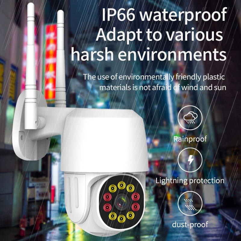 Security Camera 1080P Panoramic 10 Lights WiFi Cam... – Vicedeal