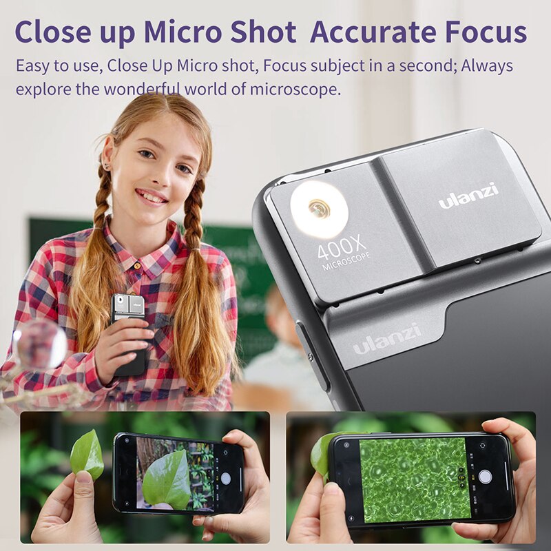 Ulanzi 400X Microscope Phone Lens Kit for iphone 1... – Grandado