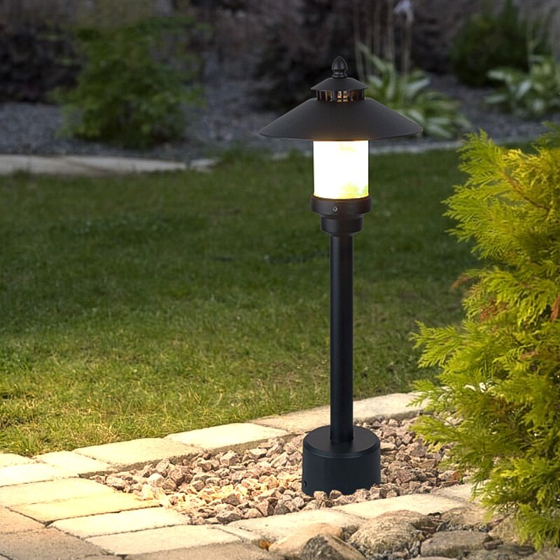 (WECUS) Outdoor waterproof wall pillar lamp, moder... – Grandado