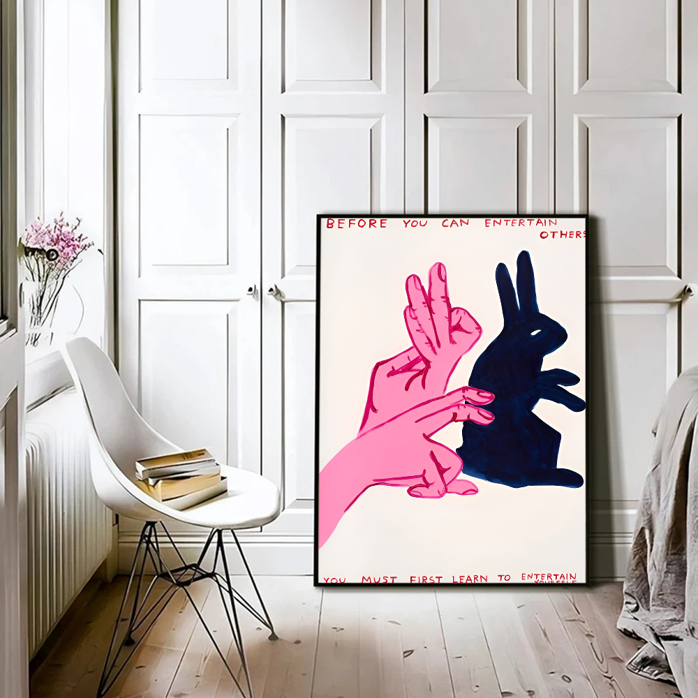 Art David Shrigley Paint Anime Posters Sticky Whit... – Grandado