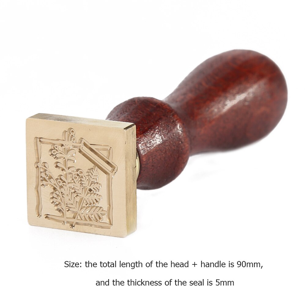 Fire Paint Seal Wax Seal Stamp Square Wooden Handl... – Grandado