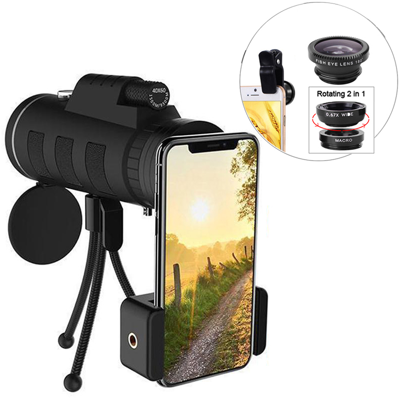 40x60 Optical Zoom Monocular Telescope Telephoto P... – Grandado