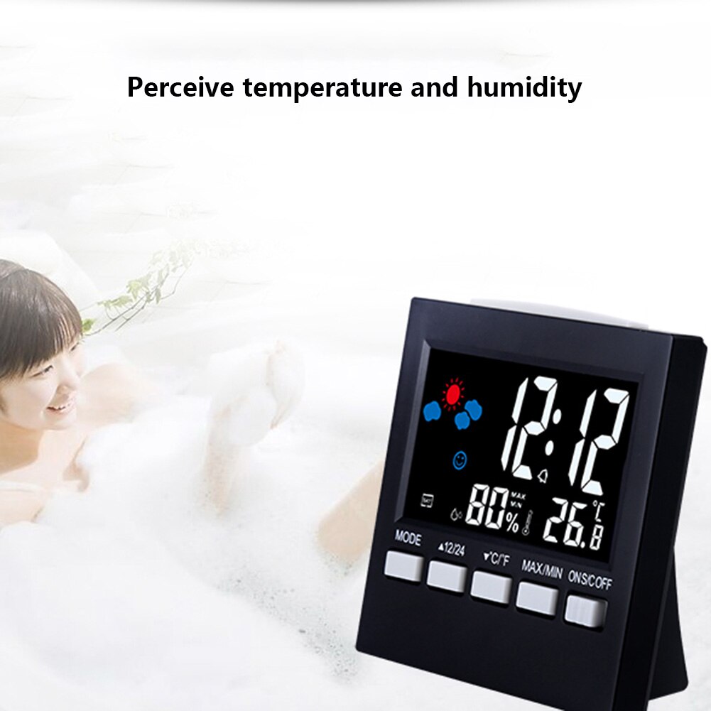 LED Alarm Clock Digital Weather Forecast Station M... – Grandado