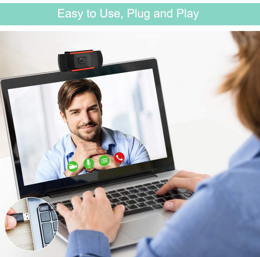 1080P Series Webcam Auto-Focus Computer Camera wit... – Grandado